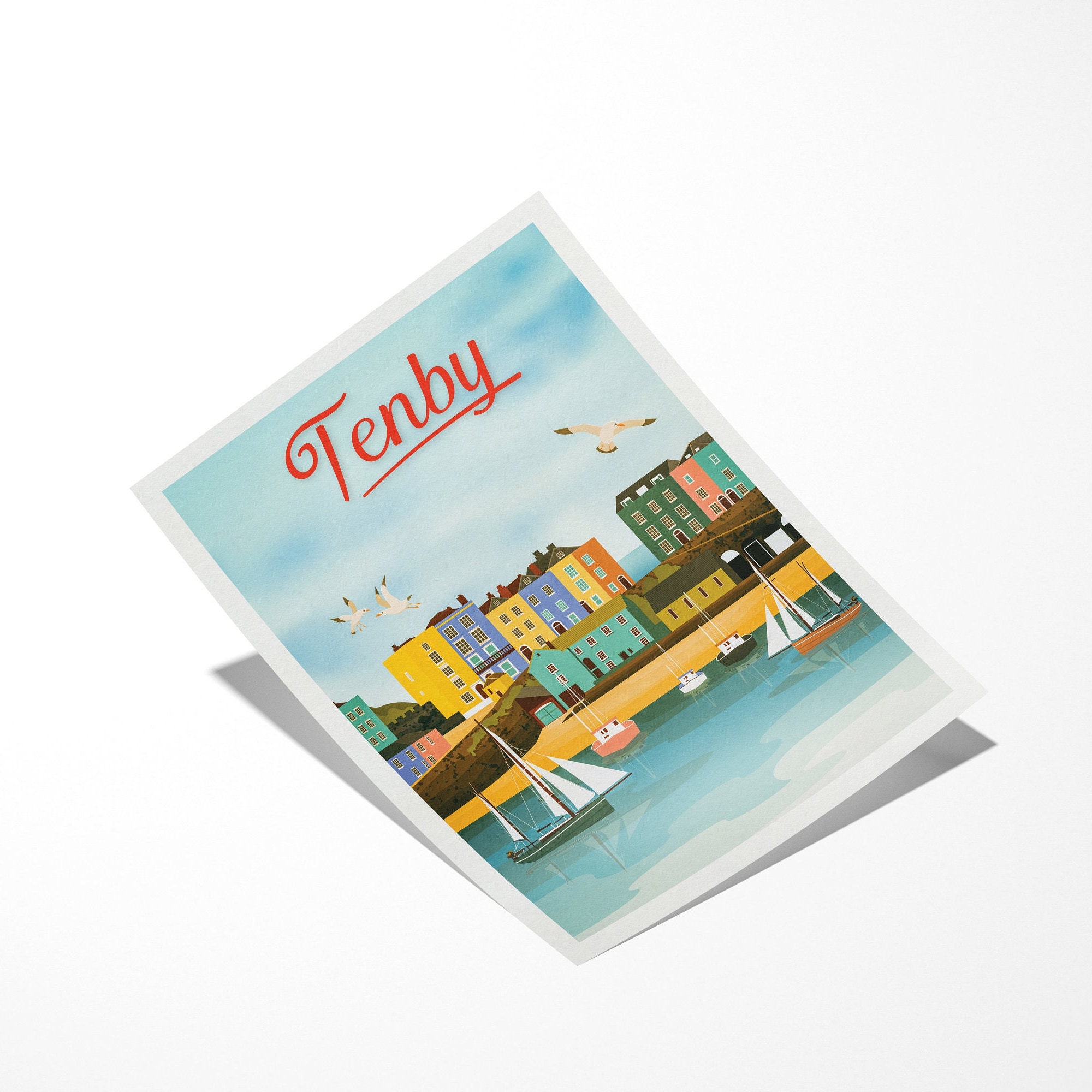 Tenby Travel Poster Tenby Prints Tenby Art Wales Print - Etsy UK