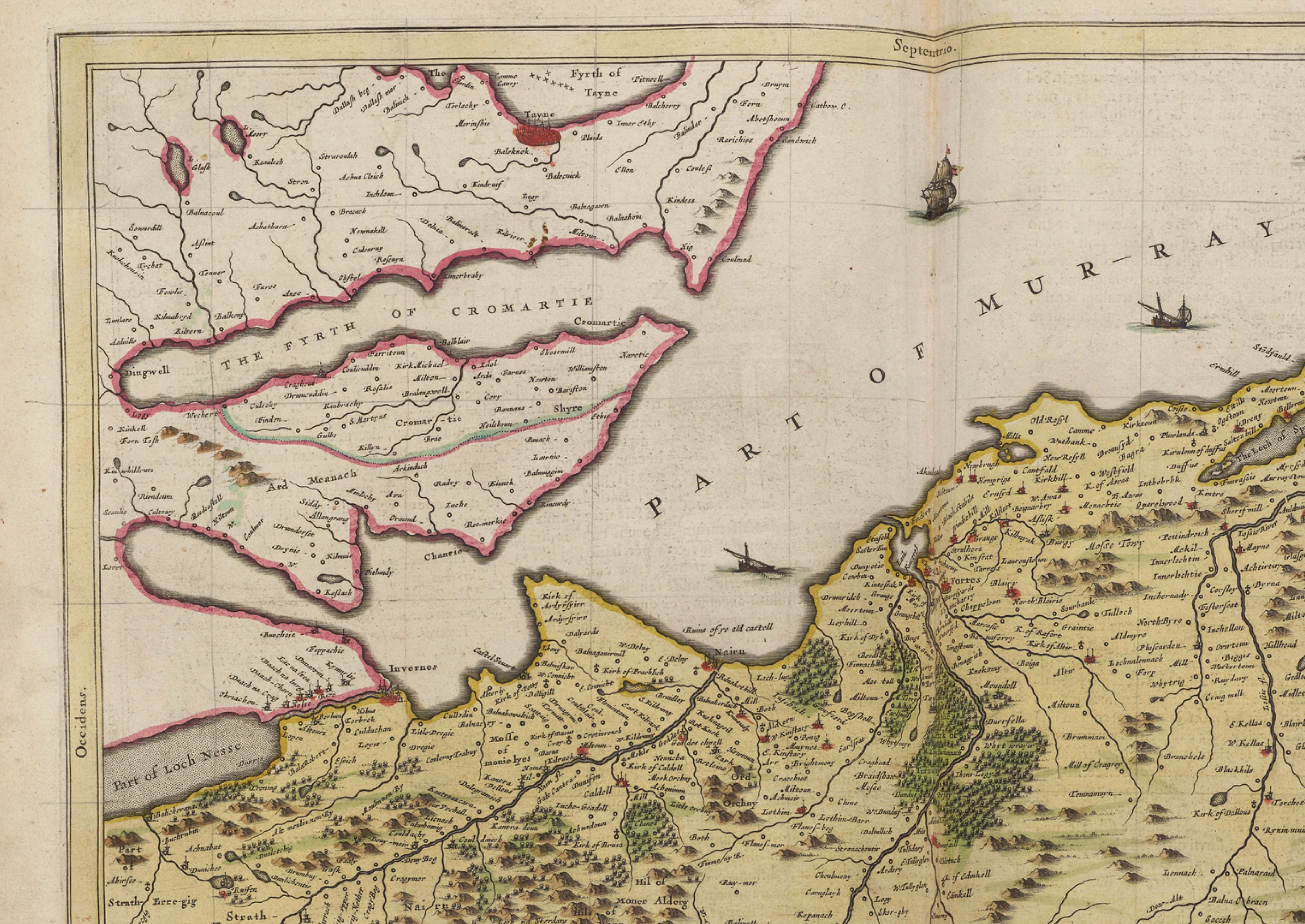 Moray Firth Map Moravia Scotiae Provincia Ancient Map by - Etsy UK