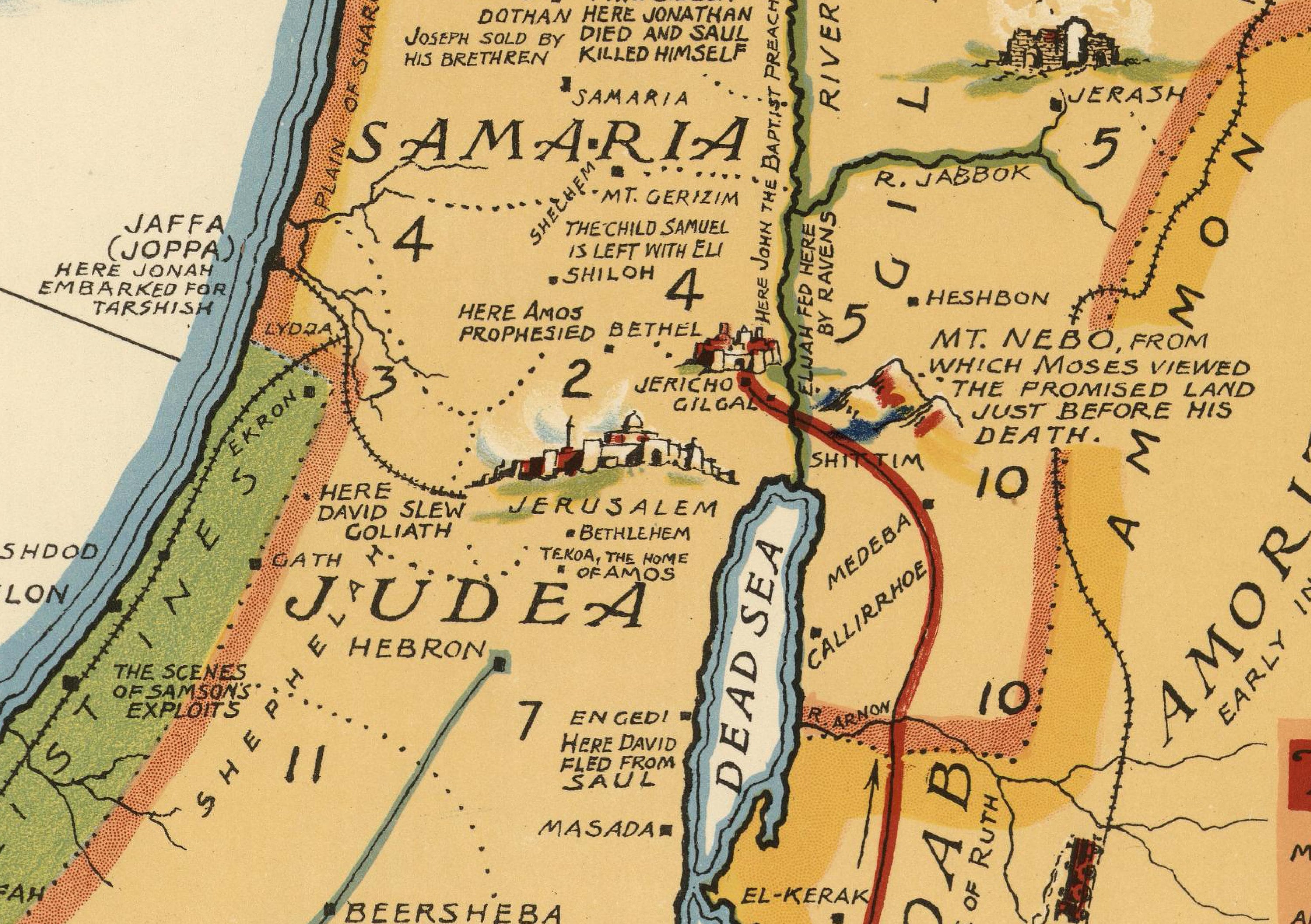 Holy Land Map For Children