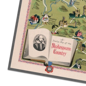 Map of the Shakespeare Country | A Dunlop Map of the Shakespeare ...