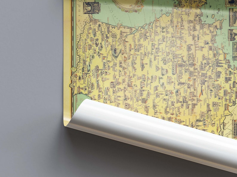 Old Map of France 1935 Print of France by Ernest Dudley | Etsy