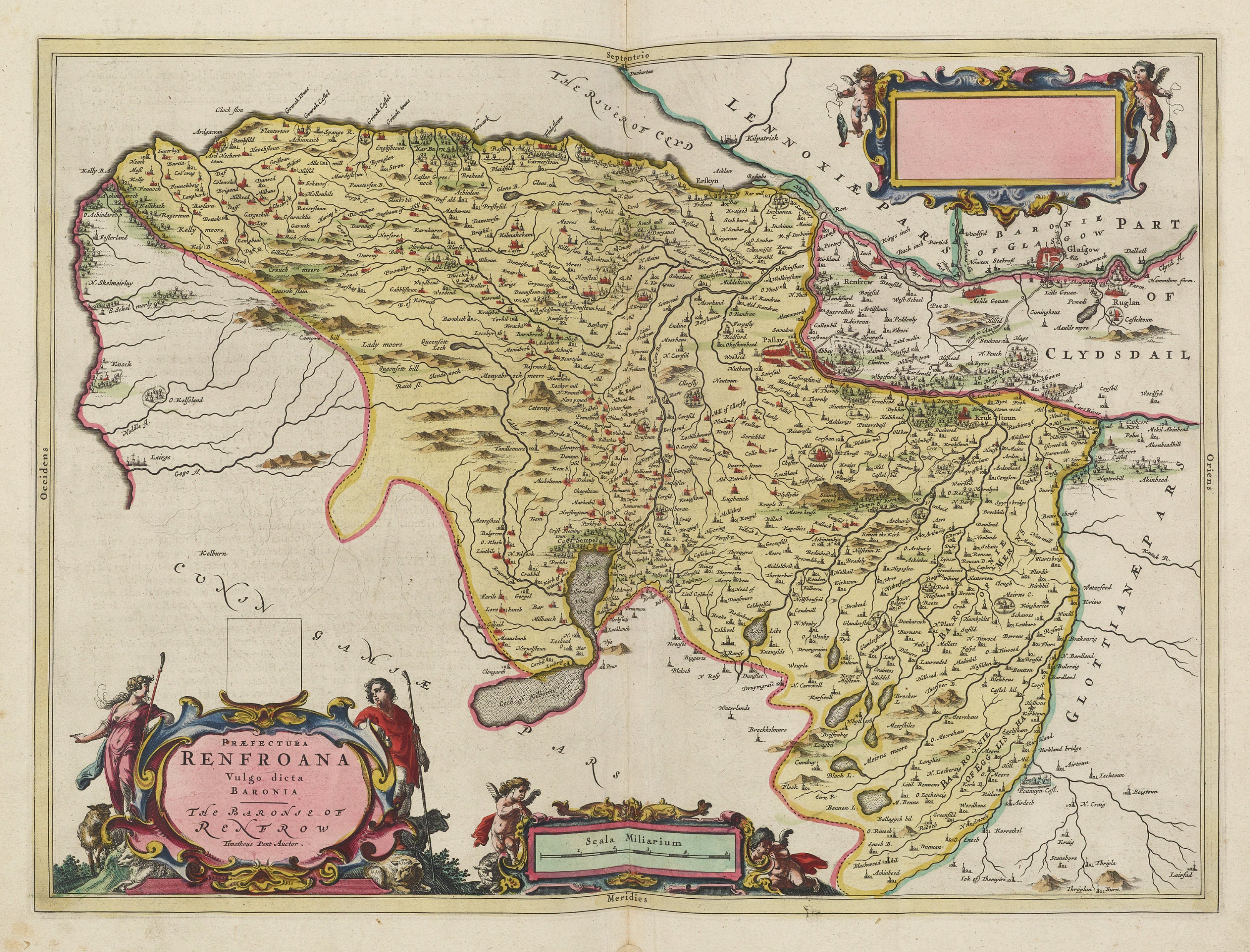 Old Renfrew Map Praefectura Renfroana Old Antique Map - Etsy UK