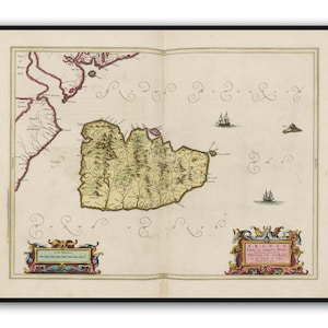 Arran Map | Old Antique Map of Isle of Arran| 1665 | Old Map Wall Print ...