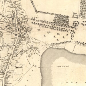 Old Map of Kinross | Ancient Map Print | Kinross Old Map | Kinross ...