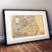 Old Map of the Wales, Cambriae Typus Auctore Humfredo Lhuydo ...