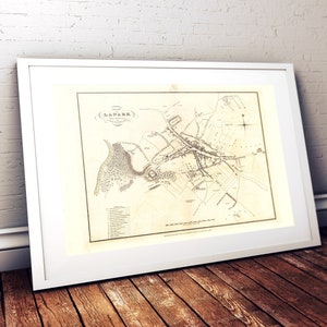 Old Map of Lanark | Plan of Lanark | John Wood Lanark | Vintage Map ...