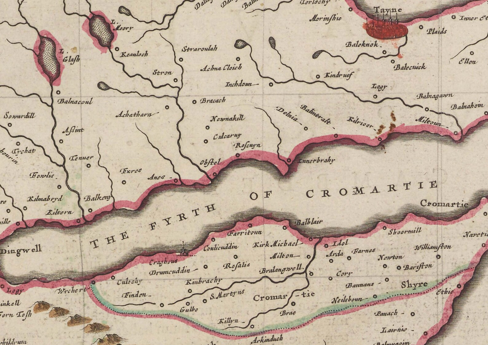 Moray Firth Map | Moravia Scotiae Provincia | Ancient Map by J. Blaeu ...