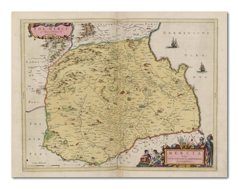 Mercia Map Poster - Etsy