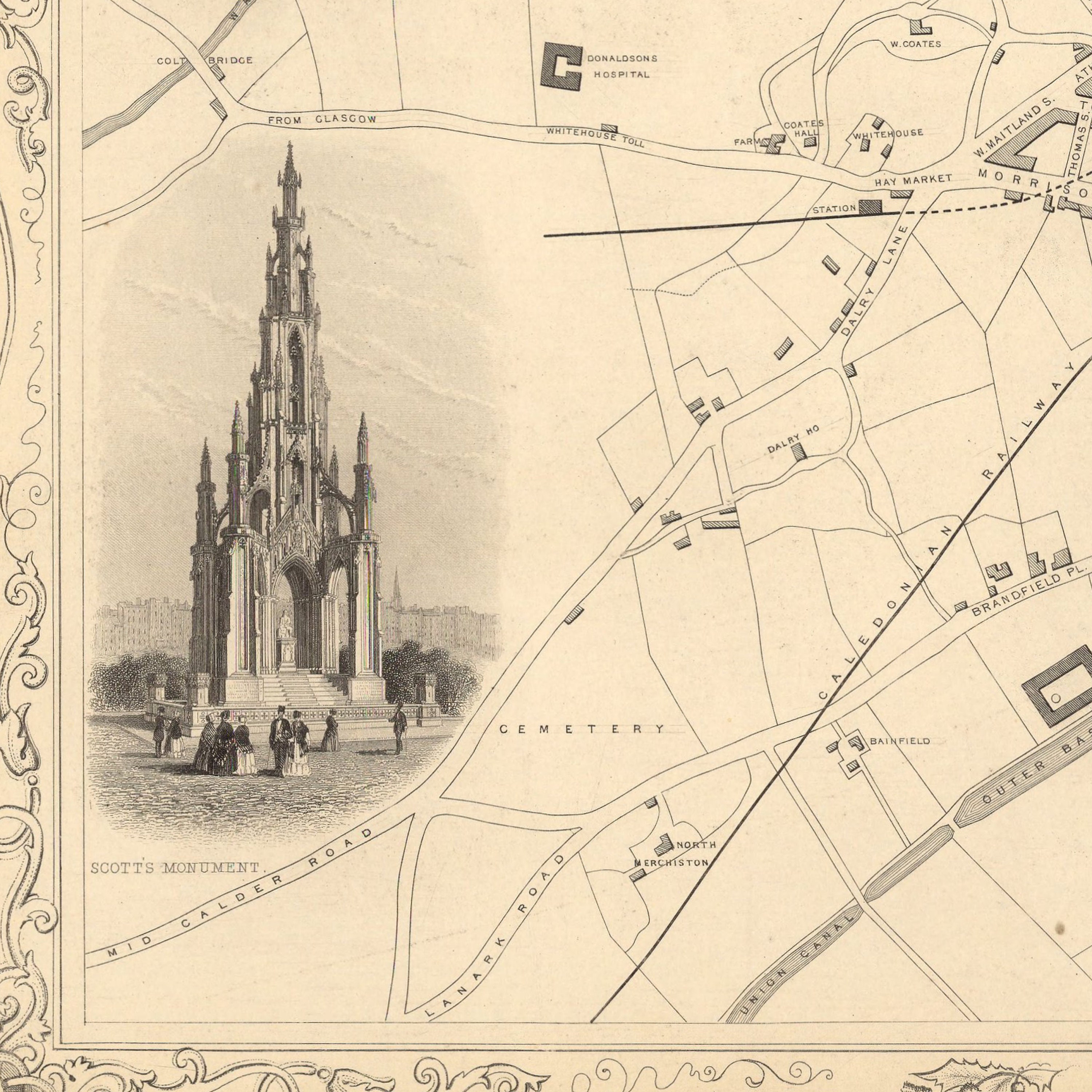 Old Edinburgh Map Plan of the City of Edinburgh Scotland - Etsy Australia