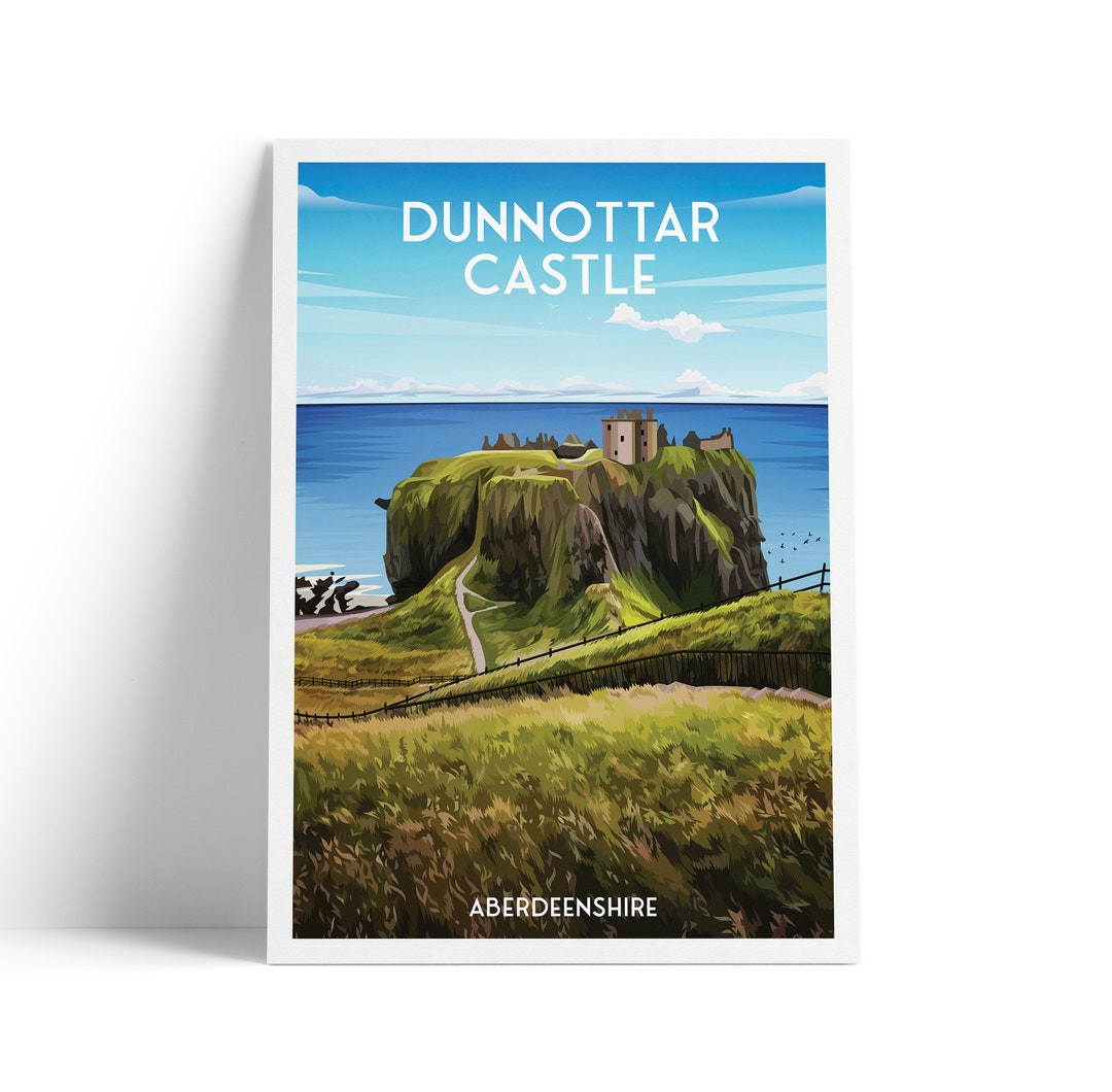 Dunnottar Castle Travel Poster - A Breathtaking Scottish Adventure ...