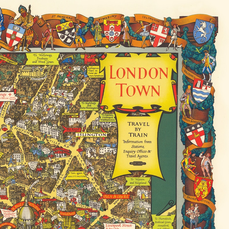 London Map - Kerry Lee - Etsy