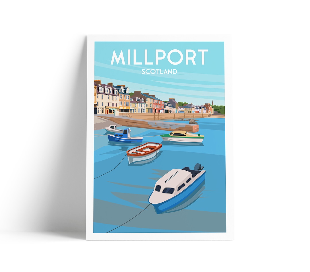 Millport Travel Poster - Great Cumbrae in the Firth of Clyde - Scotland ...