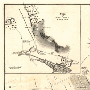 Peebles Map | Old Map of Peebles | Old Town Survey of Peebles | John ...