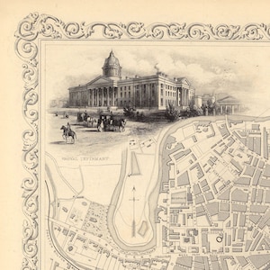 Old Map of Manchester Print - 'manchester and Its Environs' - Etsy UK