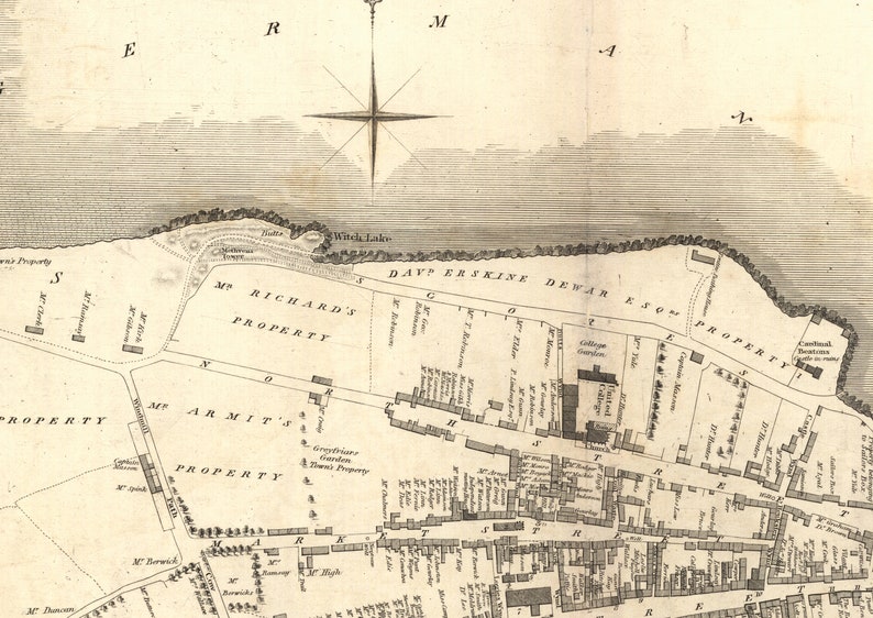 Old Map of St. Andrews Ancient Scottish Map Fine Art Print | Etsy