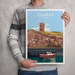 Dunbar Print - Travel Poster - Firth of Forth - Dunbar Harbour ...