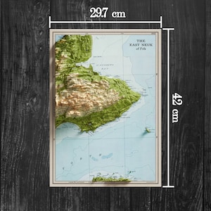 Mapa de East Neuk of Fife / Mapa histórico / Regalo del Reino de Fife ...