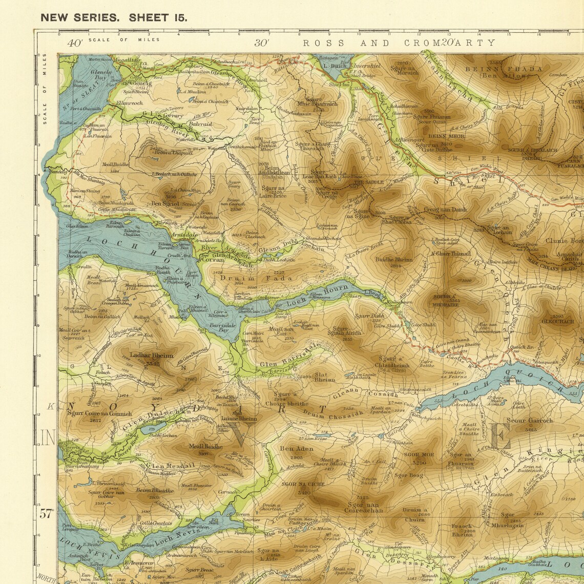 Old Map of Fort William Ancient Map Print Fort William Old - Etsy UK