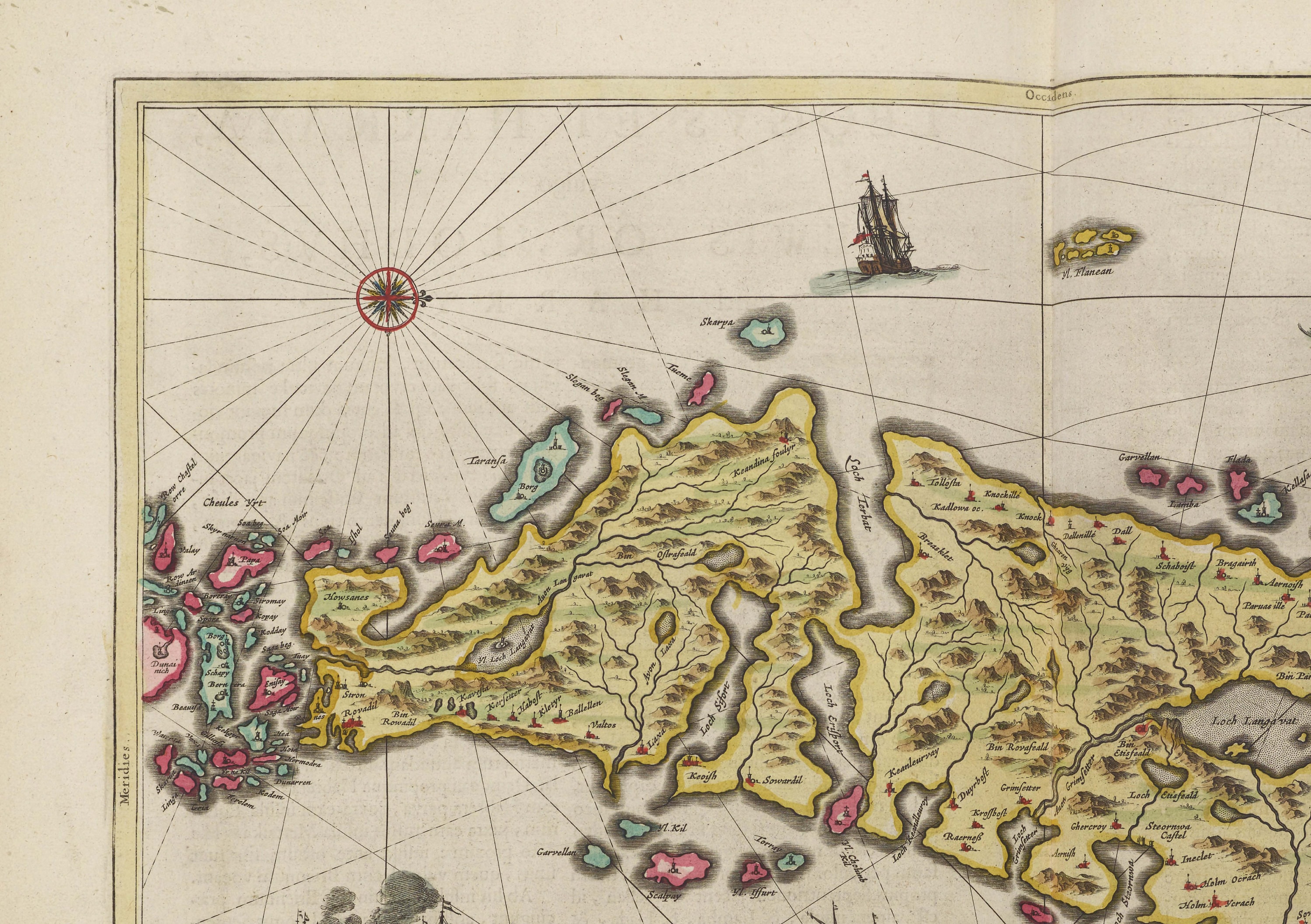 Harris and Lewis Map Old Antique Map of Isle of Harris and - Etsy UK