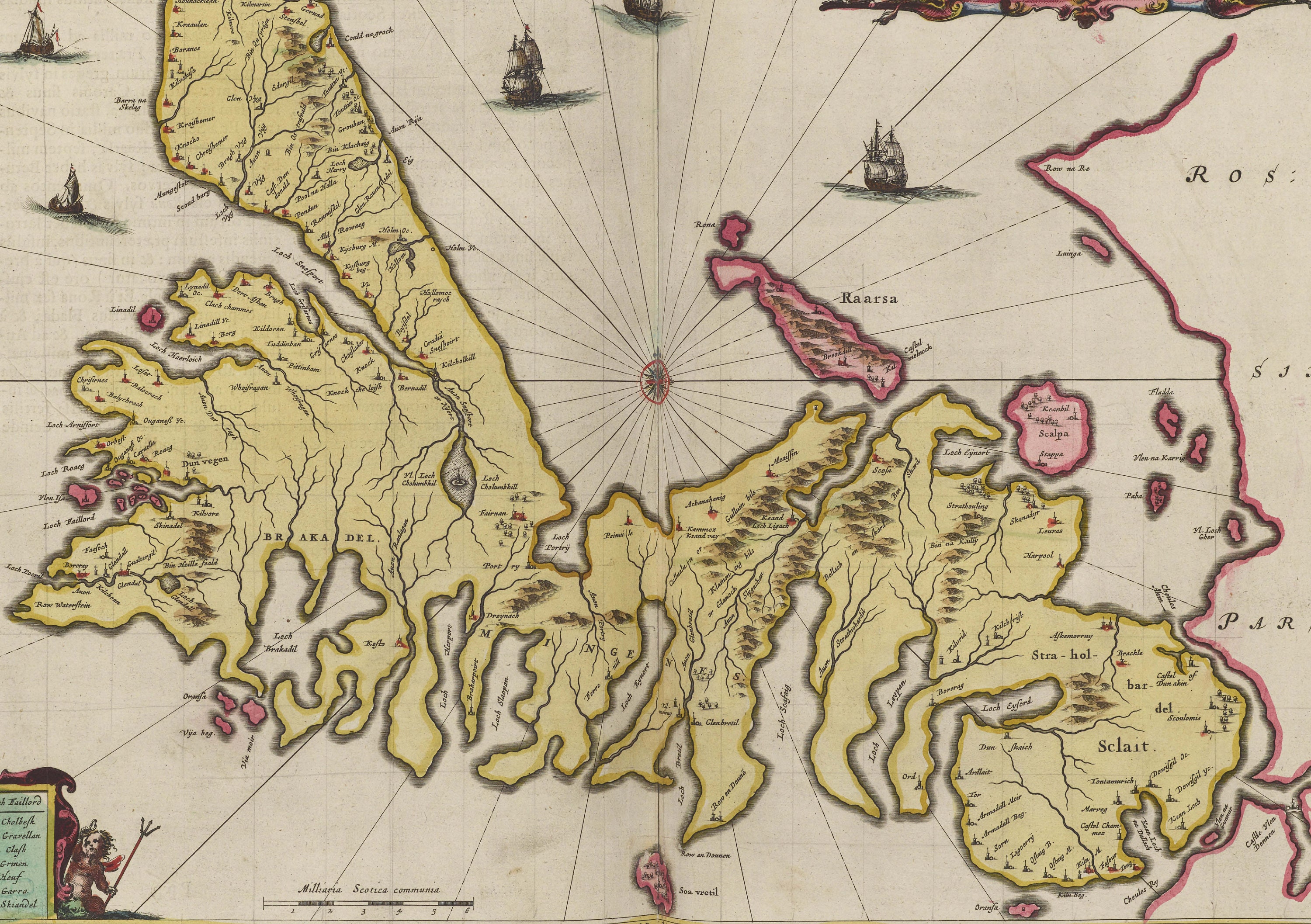 Skye Map Old Antique Map of Isle of Skye 1665 Old Map - Etsy UK
