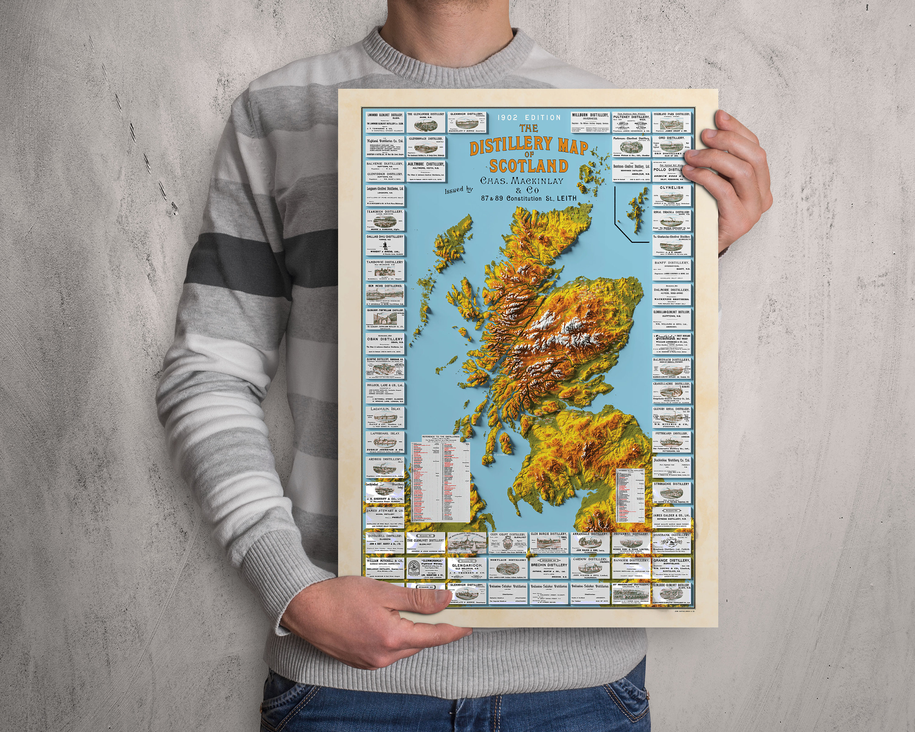 Distillery Map of Scotland Scotch Whisky Map the Scottish - Etsy UK