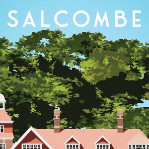 Salcombe Travel Poster: South Devon Coastline Art Print - Etsy