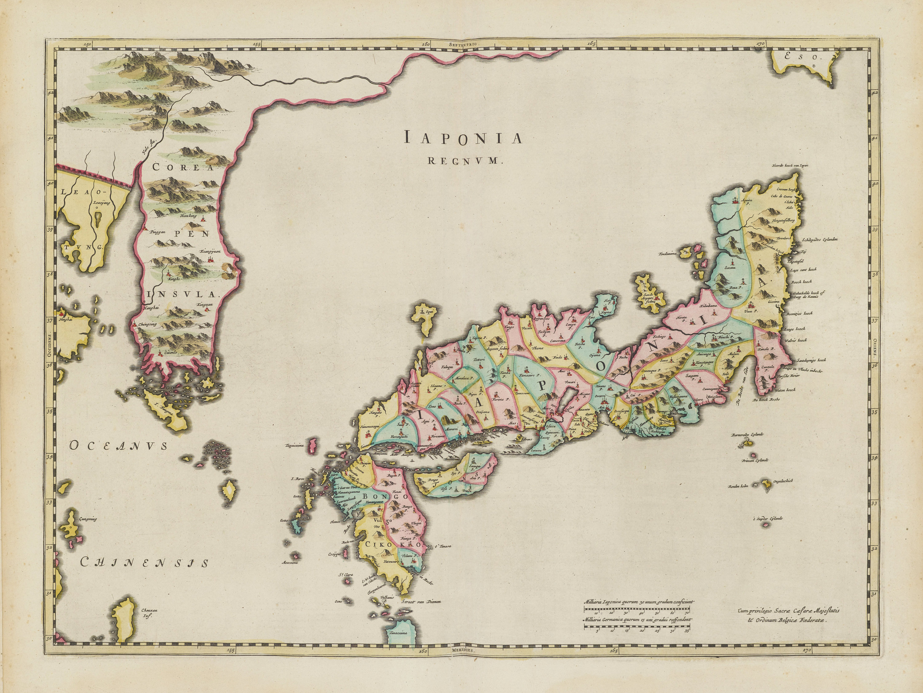 Old Japan Map Iaponia Regnvm Old Antique Map of Japan - Etsy