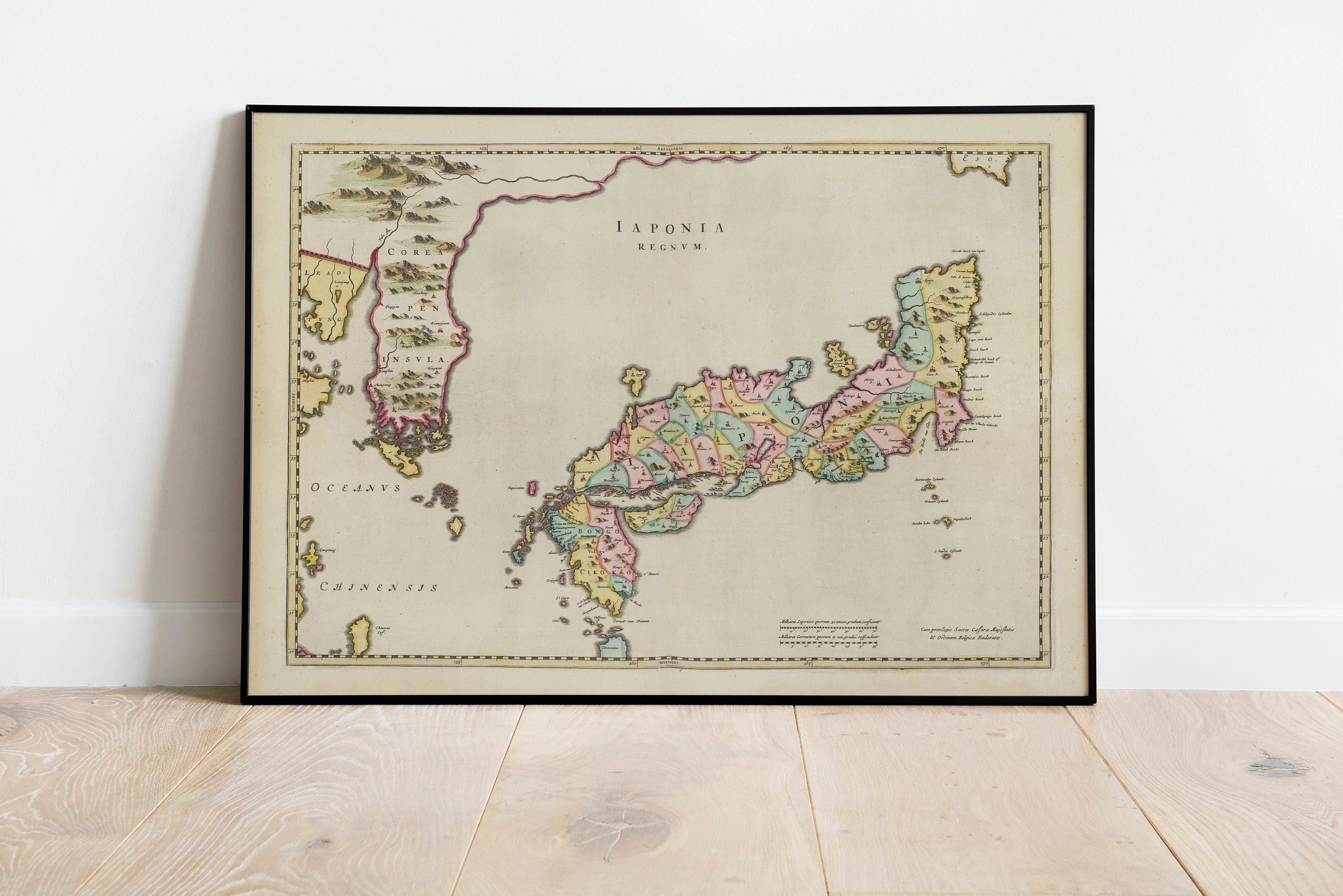 Old Japan Map Iaponia Regnvm Old Antique Map of Japan - Etsy
