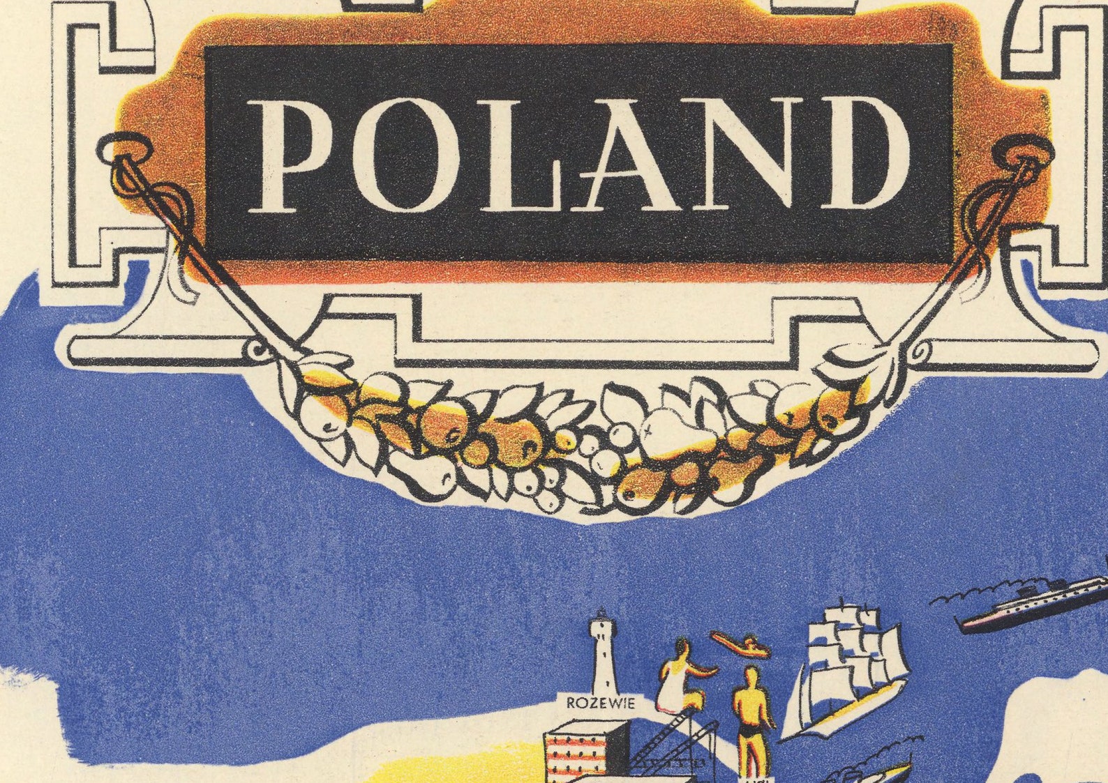 Old Pictorial Map of Poland vintage Poland Print Polish - Etsy UK