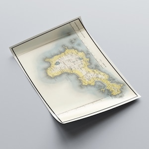 Isle of Tiree Vintage Map - Etsy