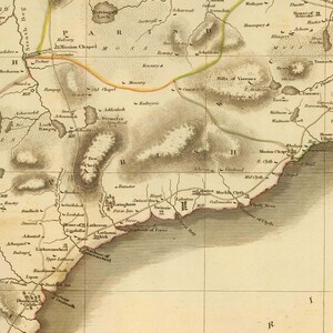 Caithness Map | Old Antique Map | 1832 | Old Map Wall Print| Poster ...
