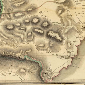 Caithness Map | Old Antique Map | 1832 | Old Map Wall Print| Poster ...