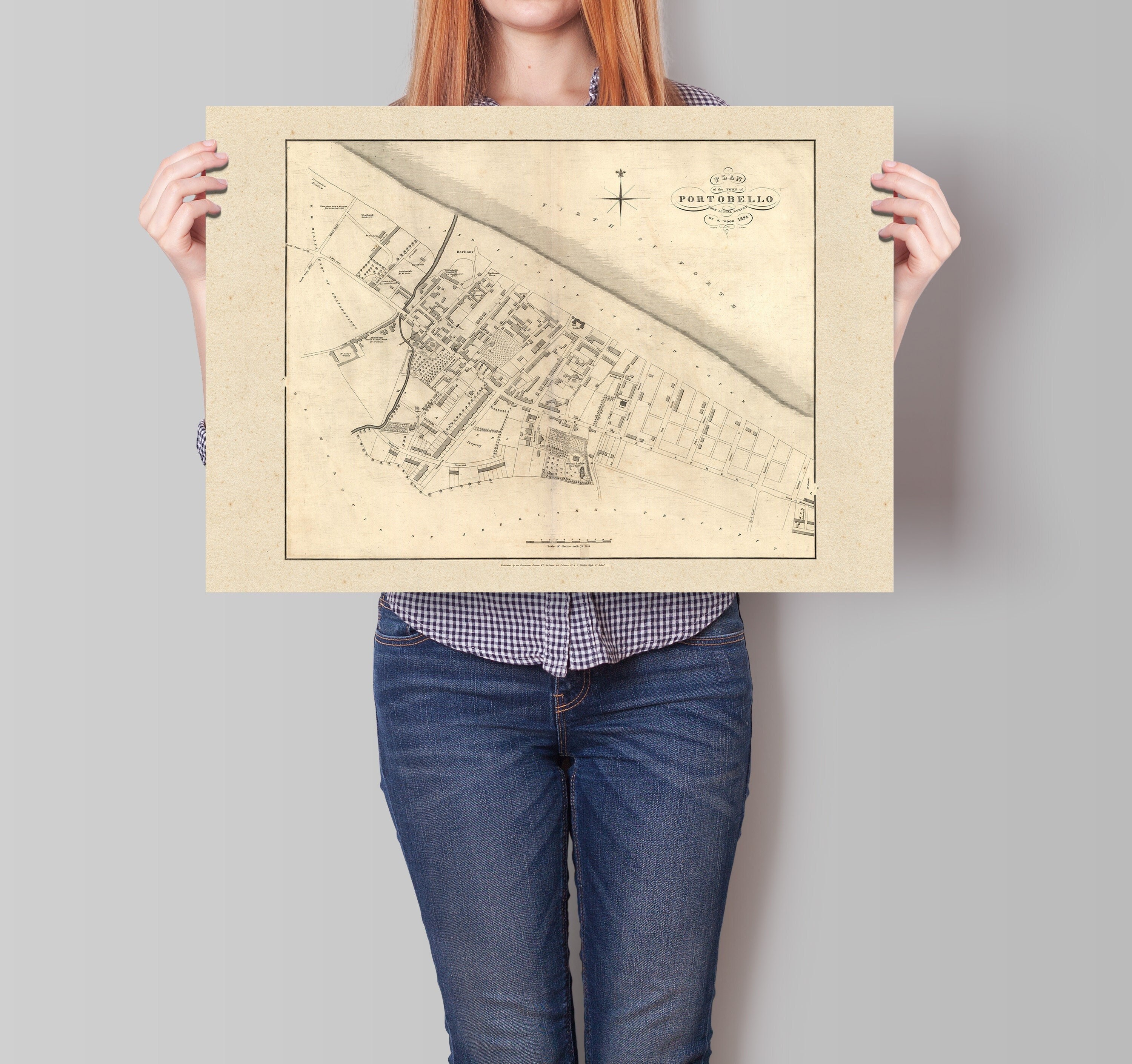 Old Map of Portobello Old Town Survey of Edinburgh John - Etsy UK