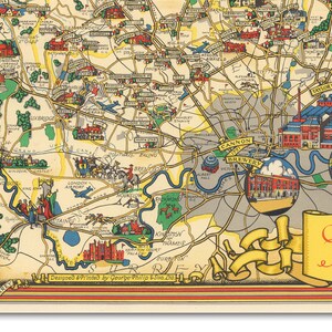 Map of Greater London (1950)| Vintage London Map| Taylor - Walker ...