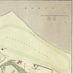 Musselburgh Map | Hay's New Plan of Musselburgh and Its Environs | 1824 ...