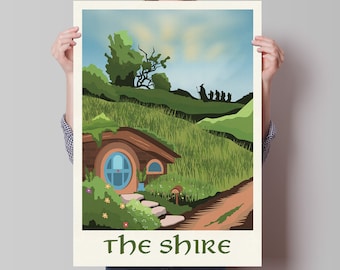 The Shire Print Poster - Etsy