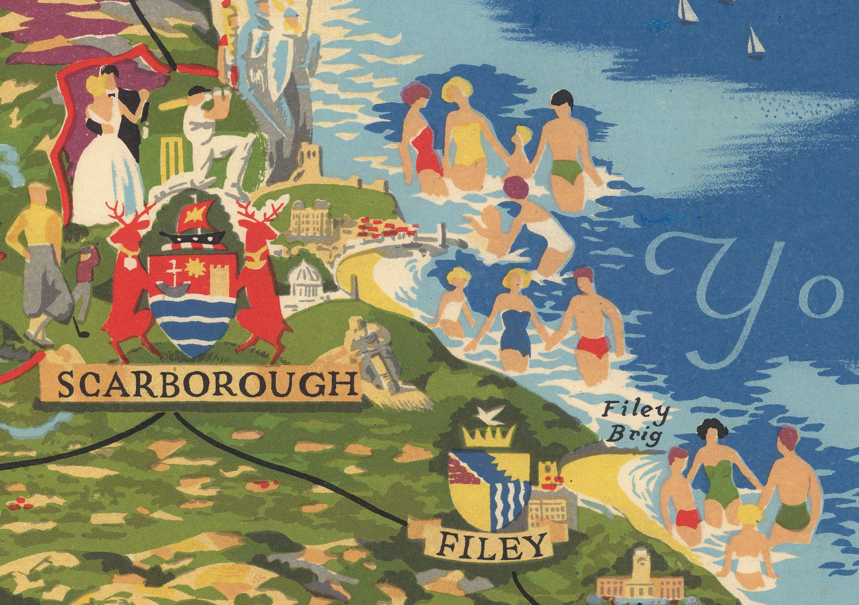 Old Map of Yorkshire Vintage England British Map - Etsy UK