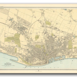 Old Dundee Map | Plan of Dundee, Scotland | 1912 | Scottish Maps |fife ...