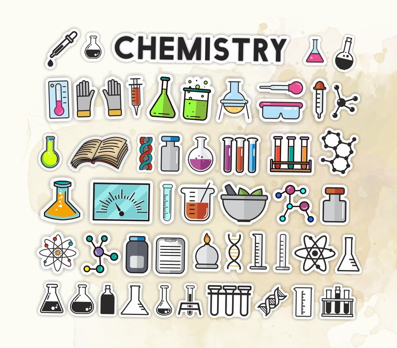 Chemistry Class Sticker Collection : scrapbook wall planner | Etsy