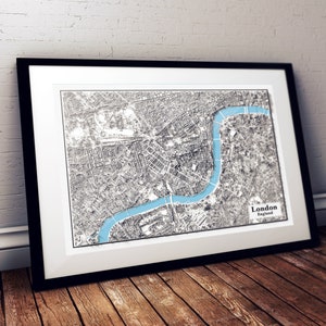 London City Relief Map Print - Detailed Topographic Map - Lidar Map - Etsy