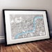 London City Relief Map Print - Detailed Topographic Map - Lidar Map - Etsy