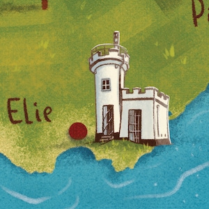 New East Neuk of Fife Illustrated Map | Elie | Pittenweem | Anstruther ...