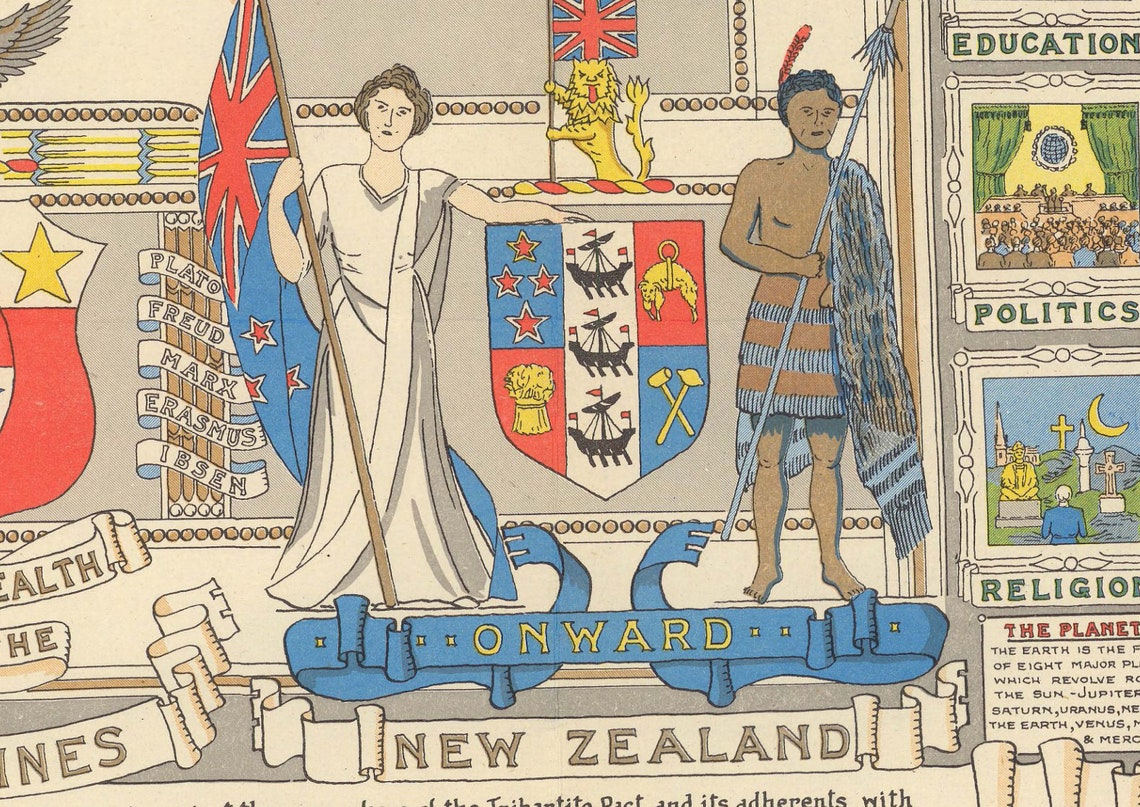 United Nations Map of the World Vintage Map Reproduction - Etsy