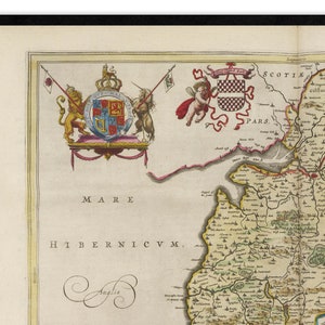 Ancient Cumbria Map | Cvmbria, Vulgo Cumberland| Old Antique Map of ...