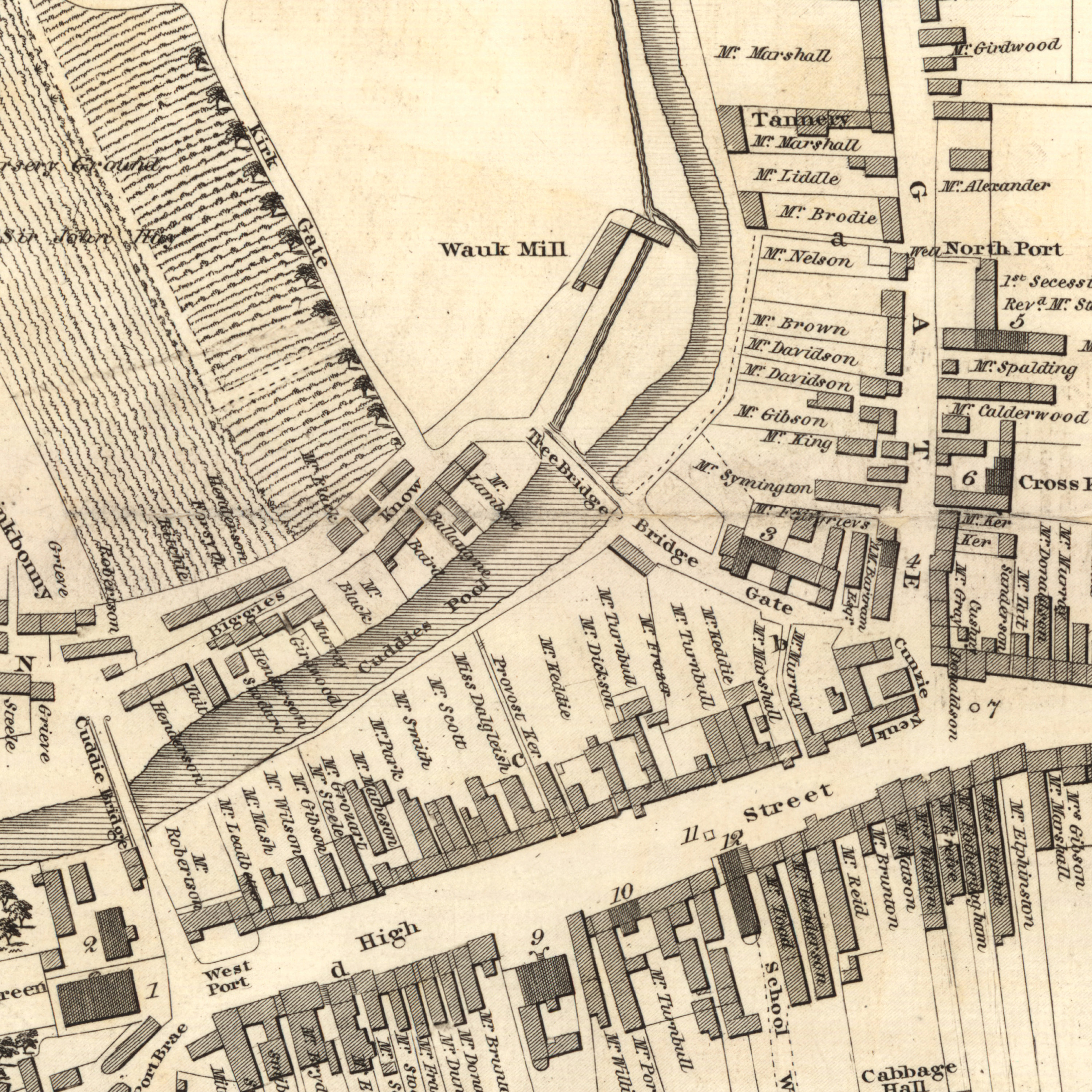 Peebles Map Old Map of Peebles Old Town Survey of Peebles - Etsy