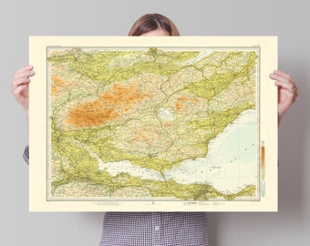 Map of Fife Scotland 1831 Old Replica Poster Print Scottish | Etsy UK
