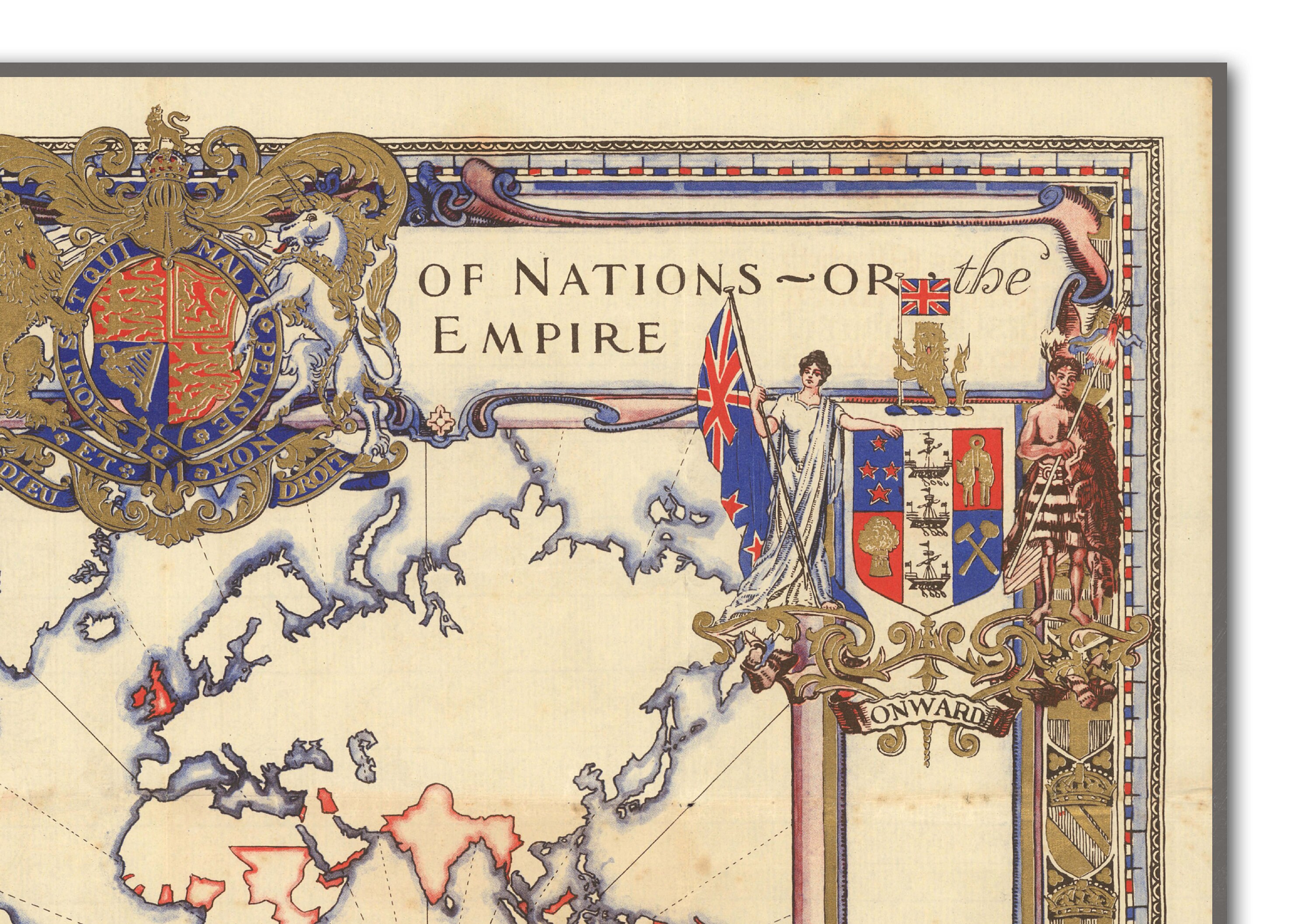 Commonwealth of Nations Map British Empire for Coronation - Etsy UK