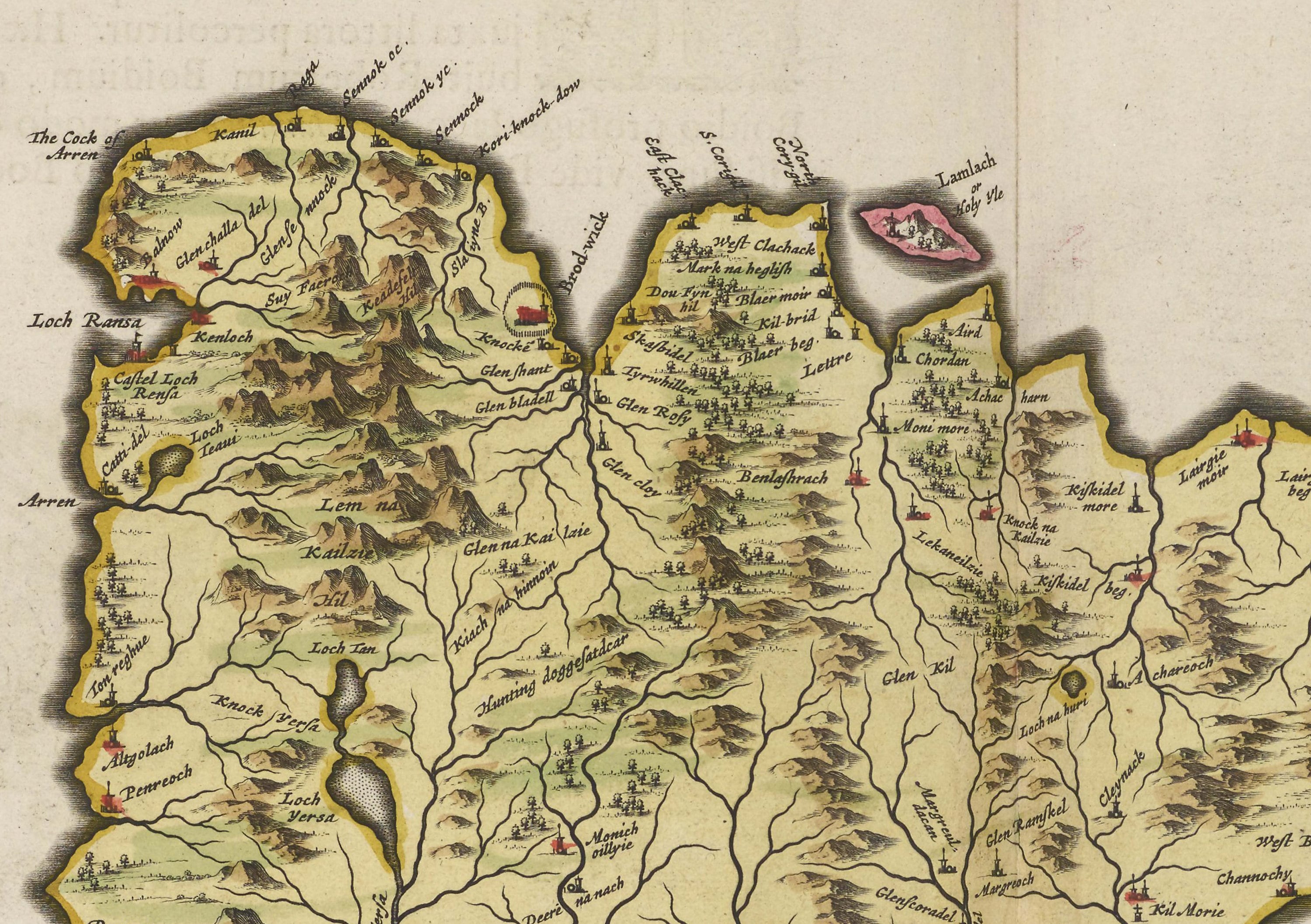 Arran Map Old Antique Map of Isle of Arran 1665 Old Map - Etsy