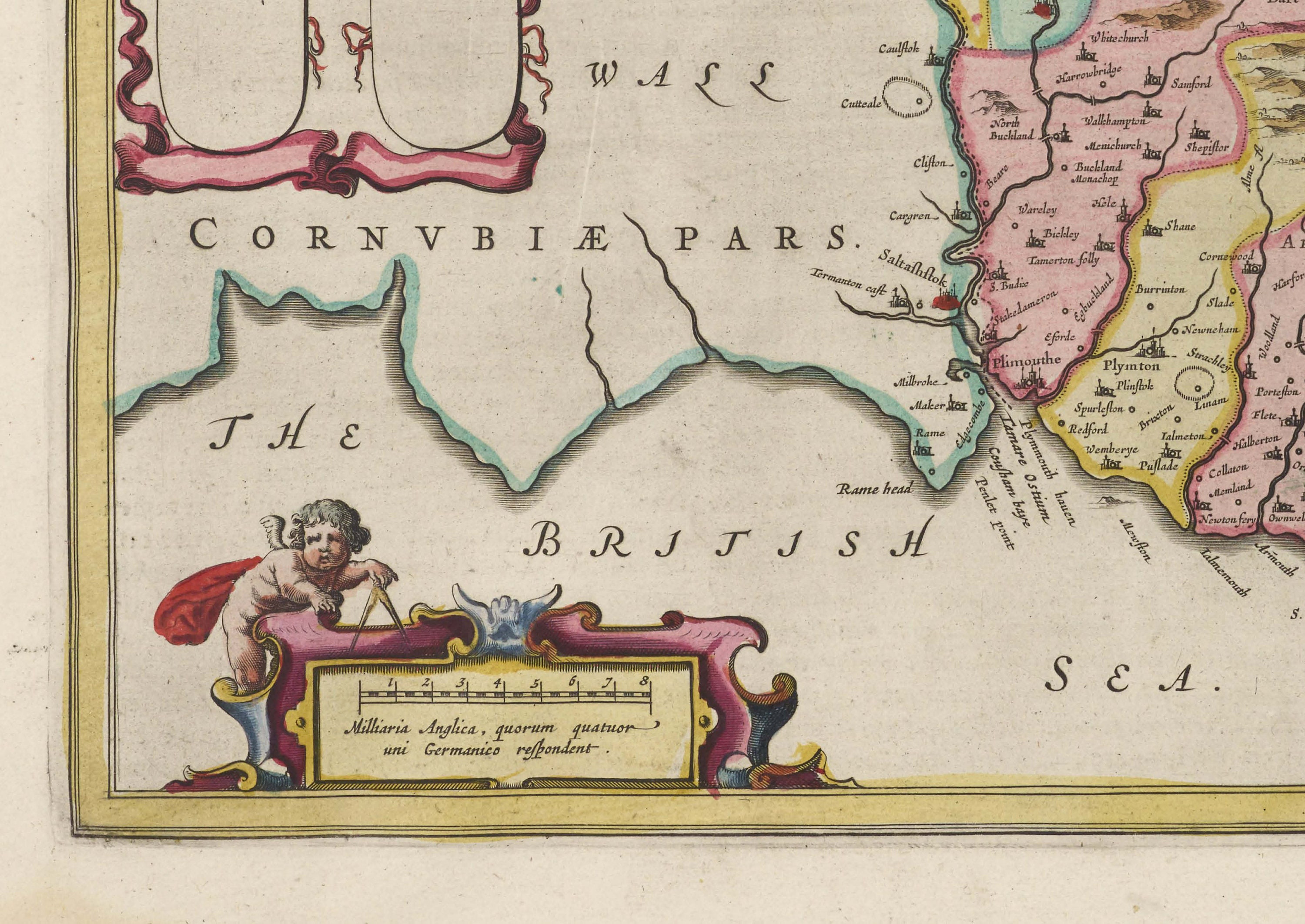 Old Devon Map Devonia Vulgo Devon-shire Ancient Map by J. | Etsy UK