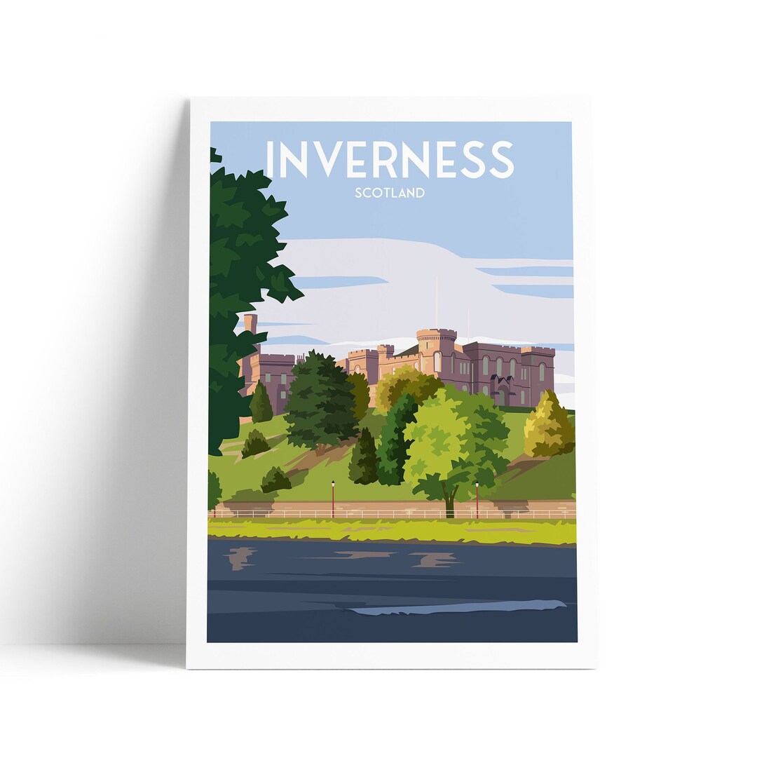 Inverness Travel Poster | Fort William to Inverness | Scottish ...